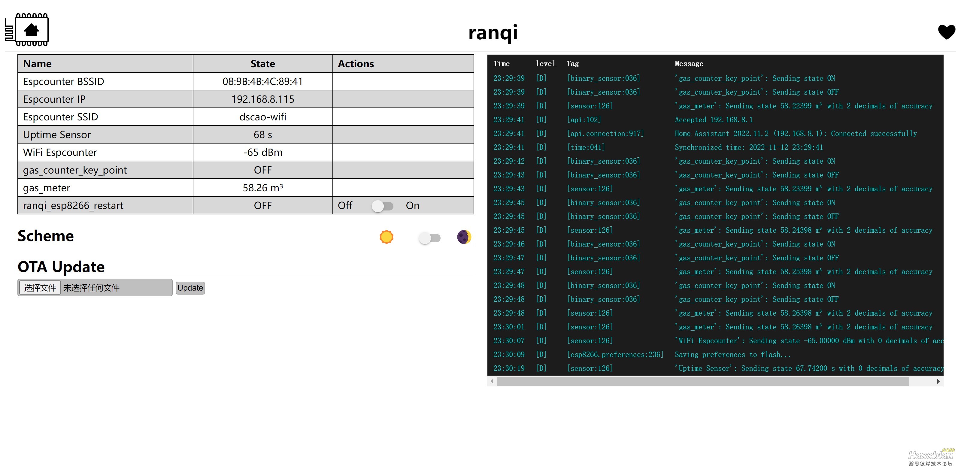红外反射传感器和esp8266读燃气表的esphome代码 - 『HomeAssistant』综合讨论区 - 『瀚思彼岸』» 智能家居技术论坛 - Powered by Discuz!